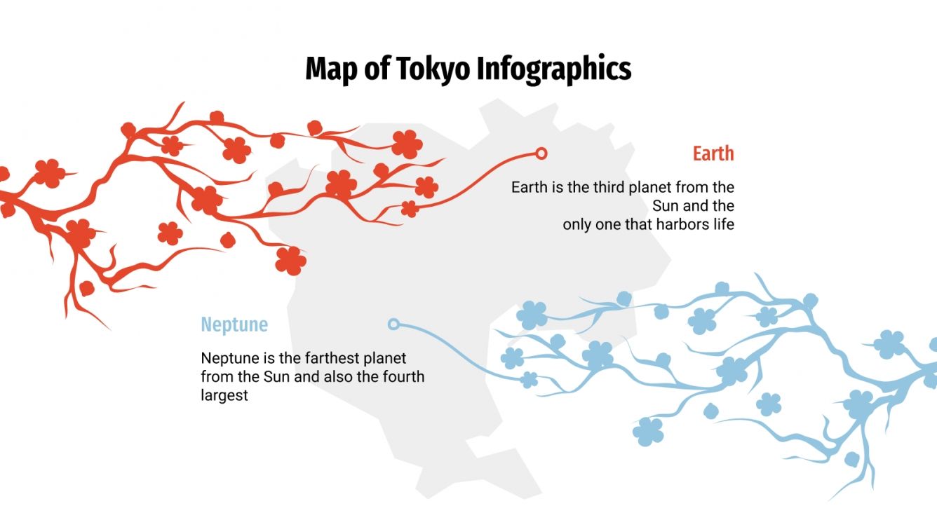 Map of Tokyo Infographics for Google Slides and PowerPoint