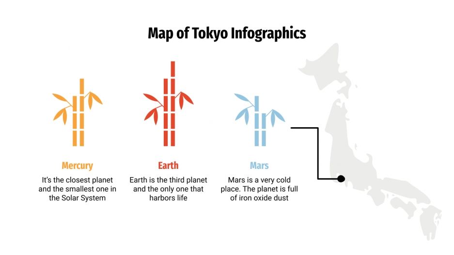 Map of Tokyo Infographics for Google Slides and PowerPoint