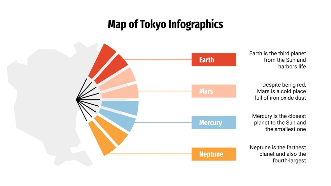 Map of Tokyo Infographics for Google Slides and PowerPoint