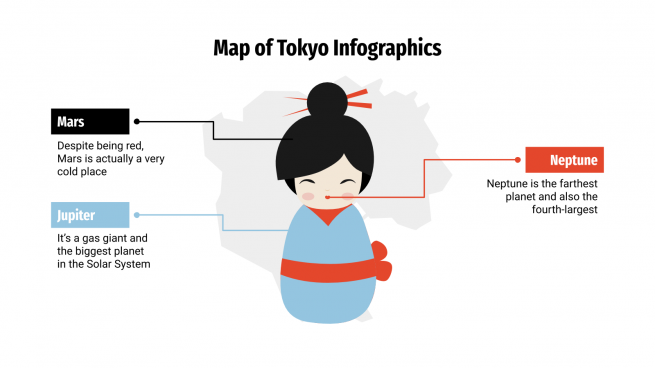 Map of Tokyo Infographics for Google Slides and PowerPoint