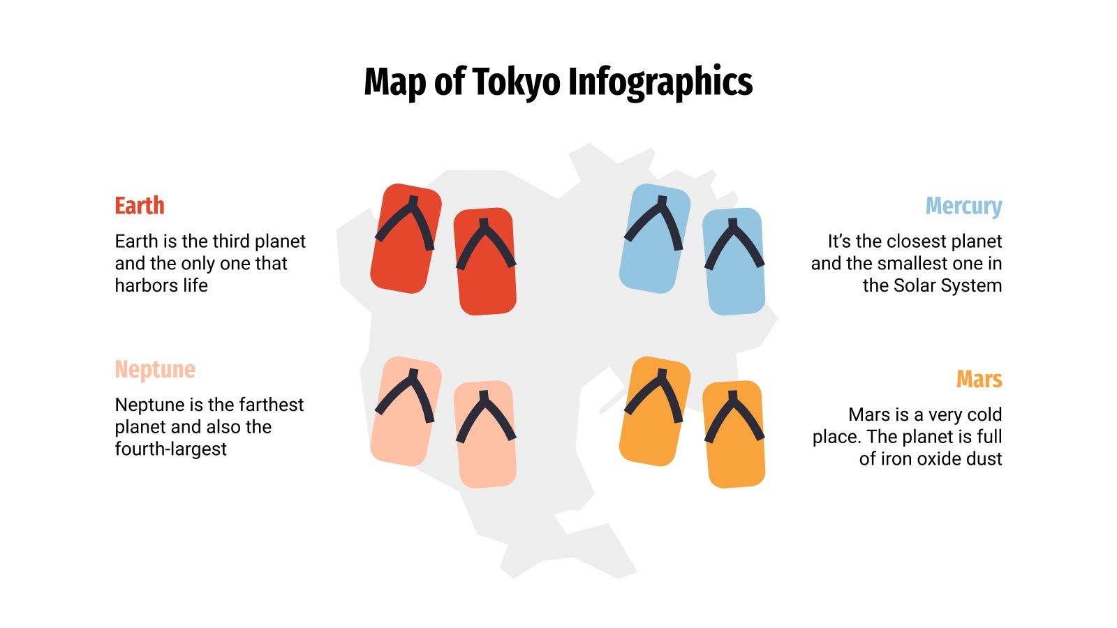 Map of Tokyo Infographics for Google Slides and PowerPoint