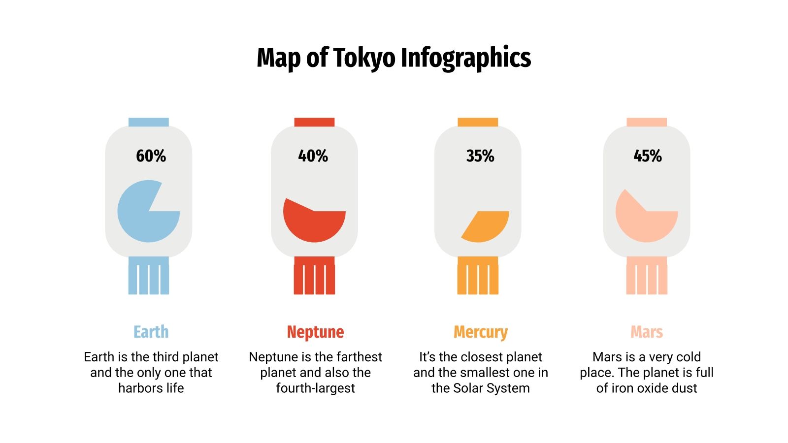 Map of Tokyo Infographics for Google Slides and PowerPoint