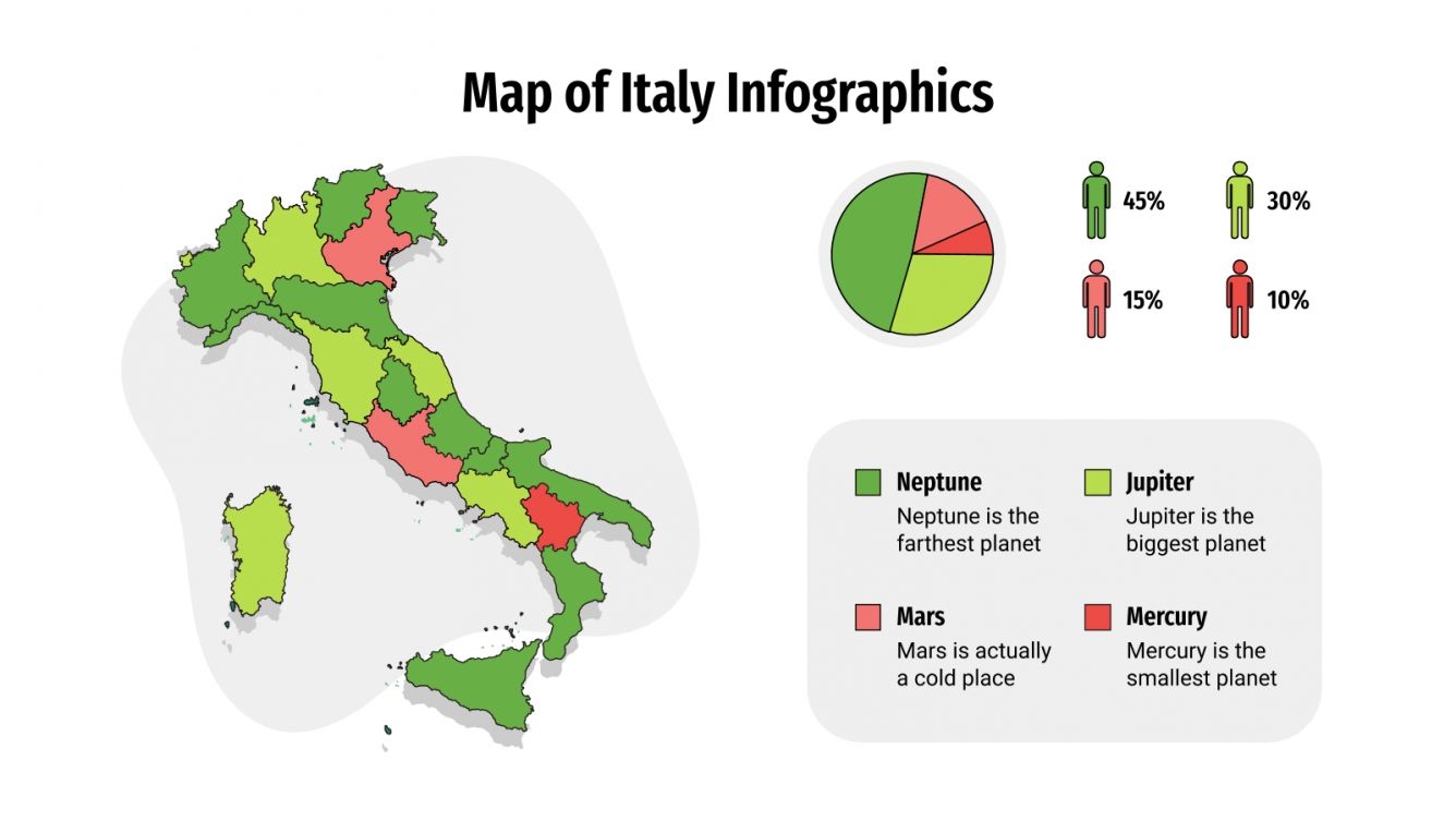 Map of Italy Infographics for Google Slides and PowerPoint