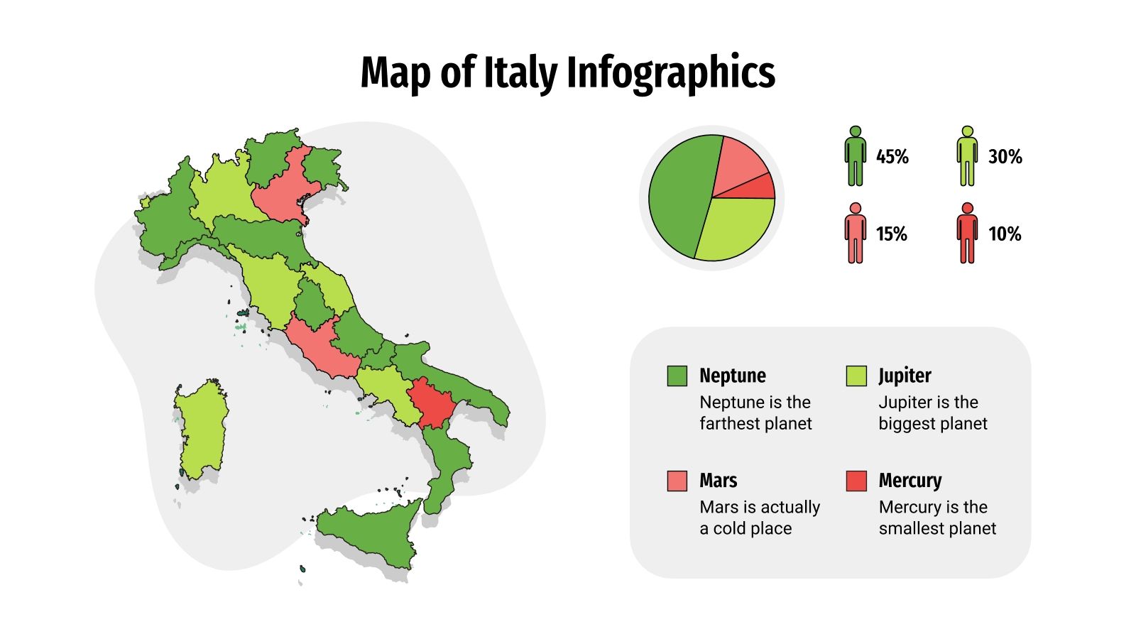 Map of Italy Infographics for Google Slides and PowerPoint