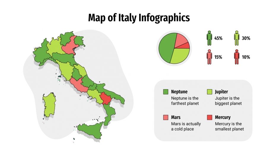 Map of Italy Infographics for Google Slides and PowerPoint