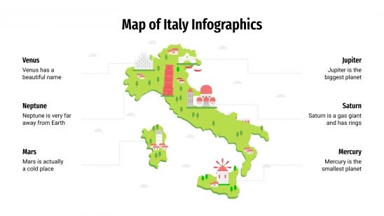 Map of Italy Infographics for Google Slides and PowerPoint