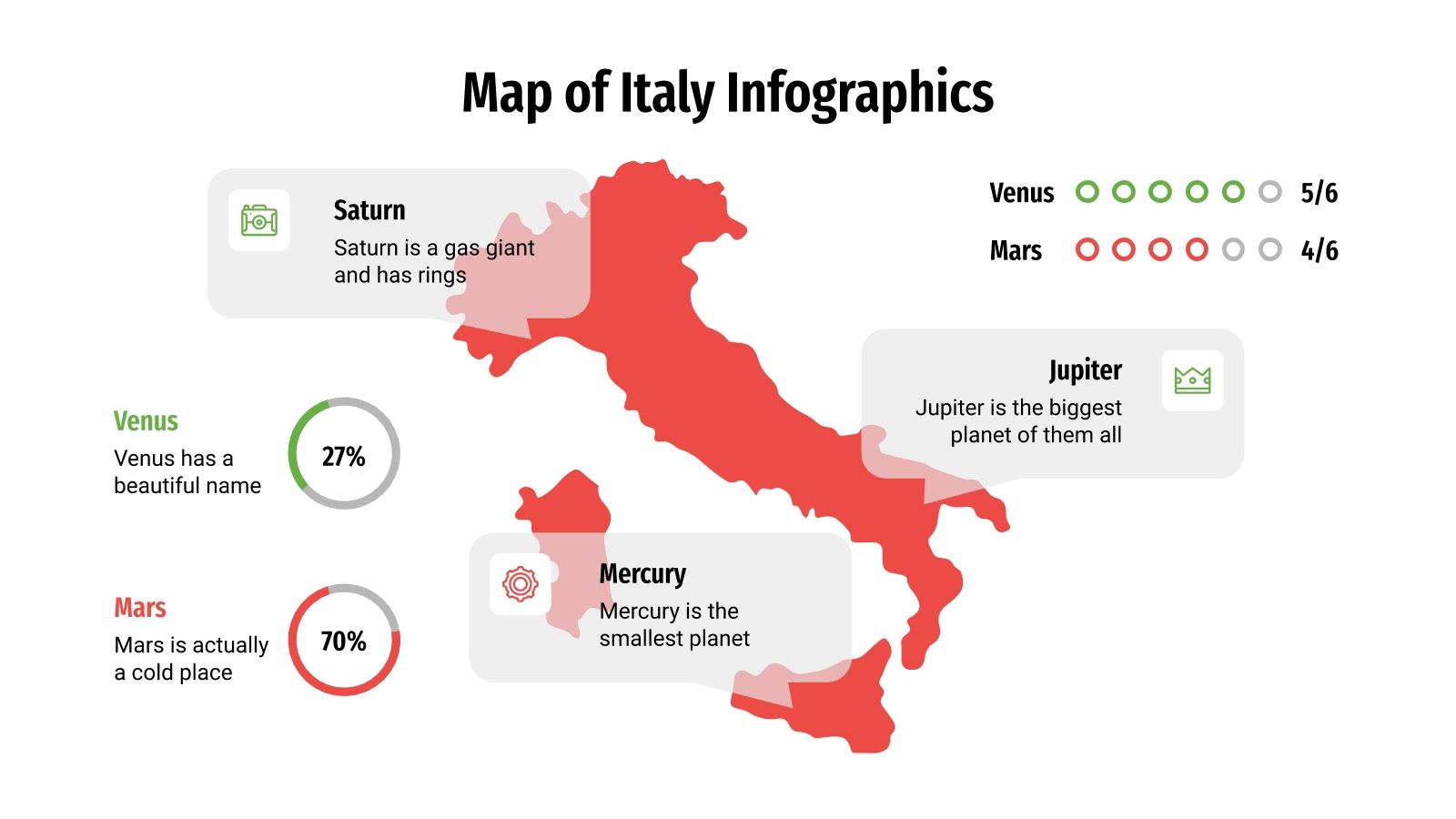 Map of Italy Infographics for Google Slides and PowerPoint
