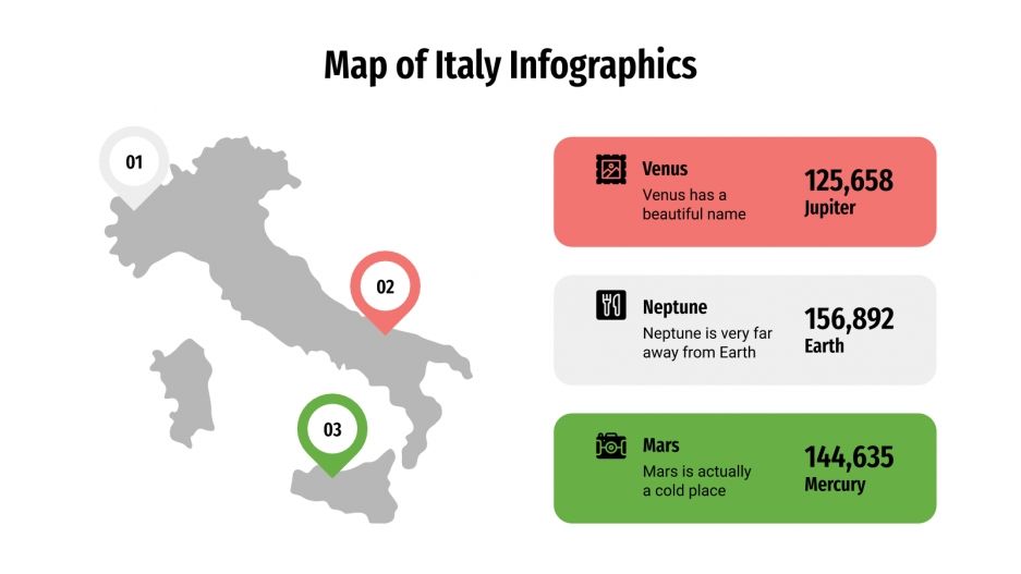 Map of Italy Infographics for Google Slides and PowerPoint