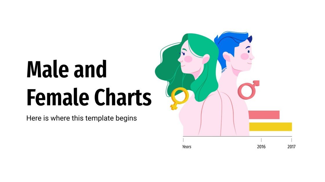 Free Male & Female Charts for Google Slides and PowerPoint