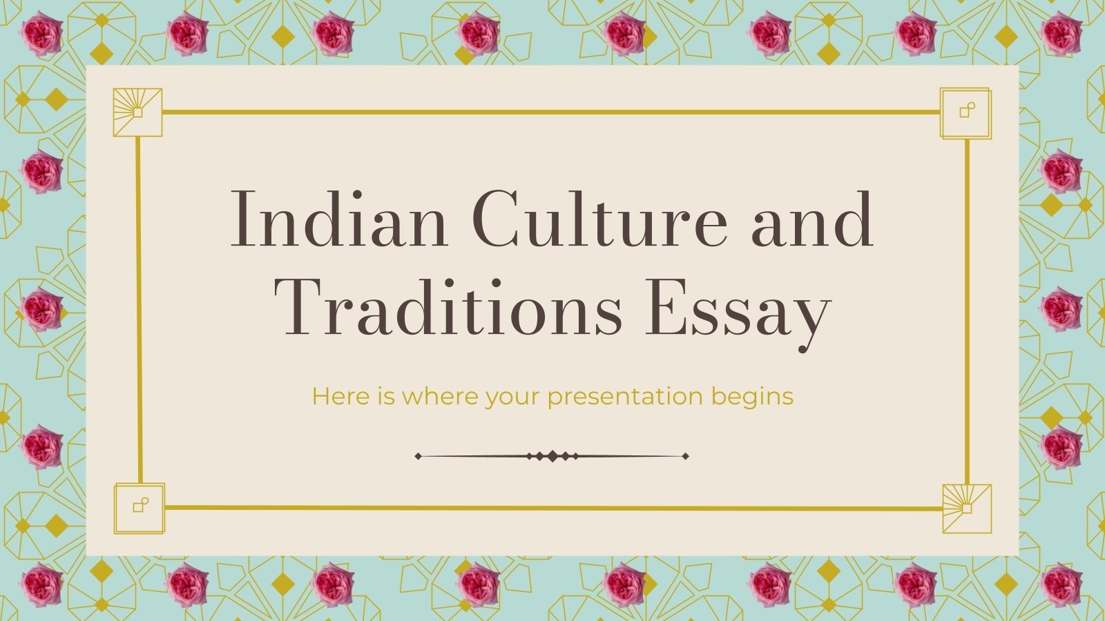 Plantillas gratis sobre la India para Google Slides y PPT