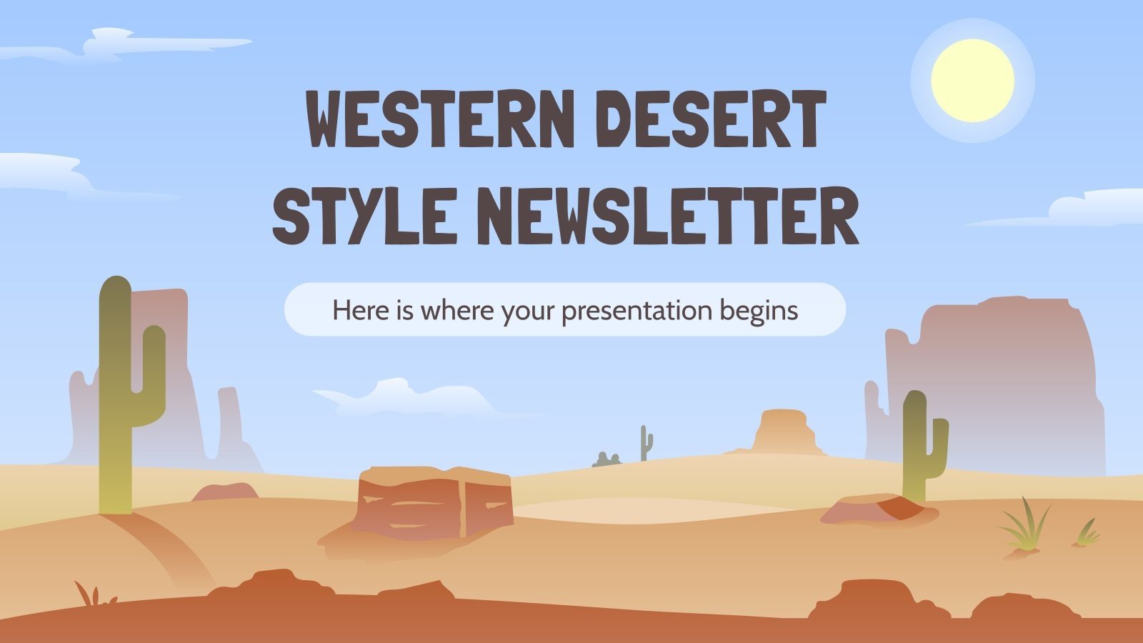 Free desert templates for Google Slides and PowerPoint