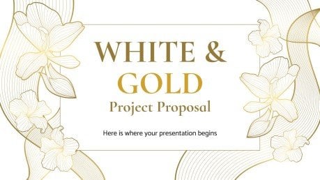 Free golden templates for Google Slides and PowerPoint