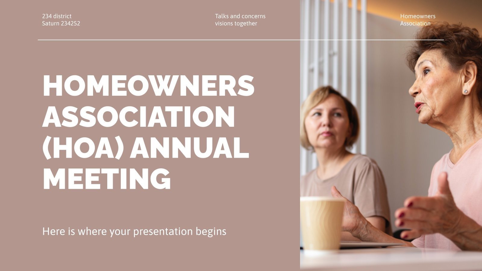 Homeowners Association (HOA) Annual Meeting | Google Slides