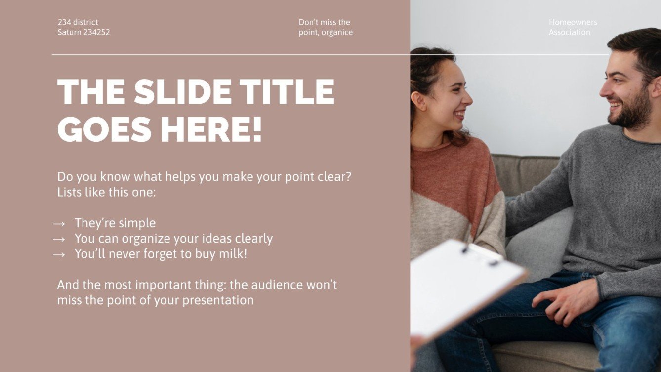 Homeowners Association (HOA) Annual Meeting | Google Slides