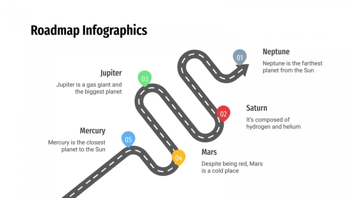 Free Roadmap infographics for Google Slides and PowerPoint