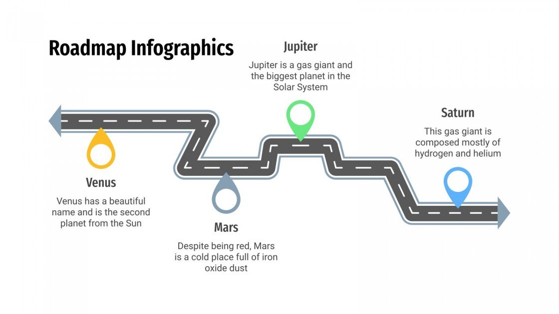Free Roadmap infographics for Google Slides and PowerPoint