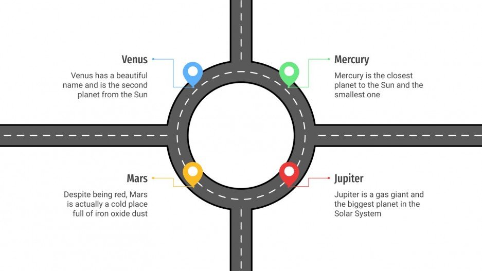Free Roadmap infographics for Google Slides and PowerPoint