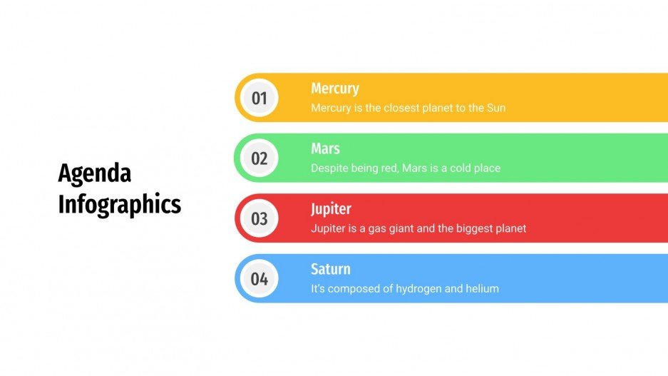 Free Agenda Infographics for Google Slides and PowerPoint