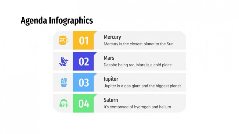 Free Agenda Infographics for Google Slides and PowerPoint