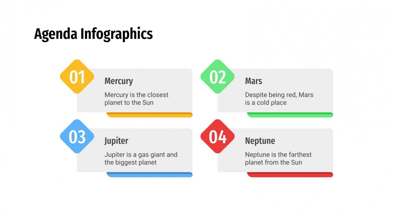 Free Agenda Infographics for Google Slides and PowerPoint