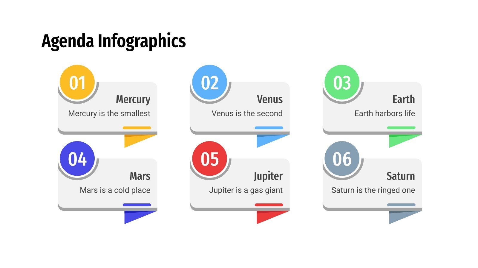 Free Agenda Infographics for Google Slides and PowerPoint