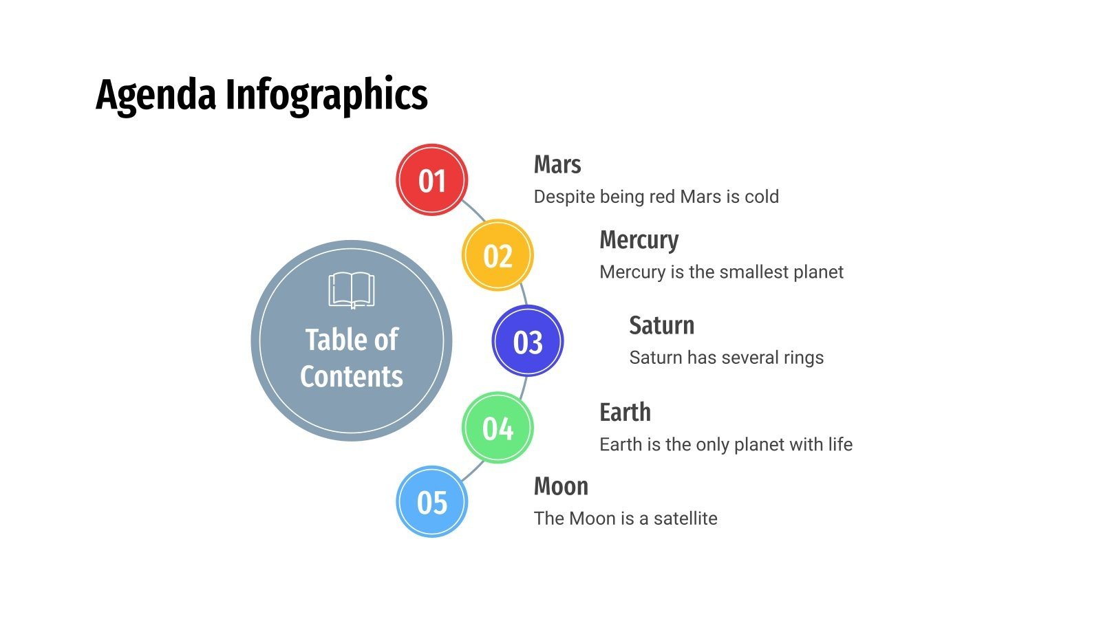 Free Agenda Infographics for Google Slides and PowerPoint