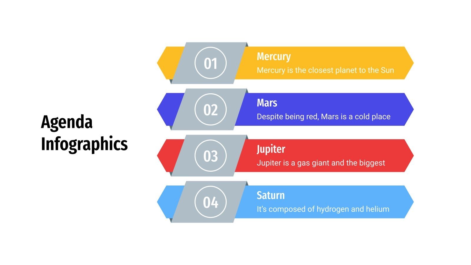Free Agenda Infographics for Google Slides and PowerPoint