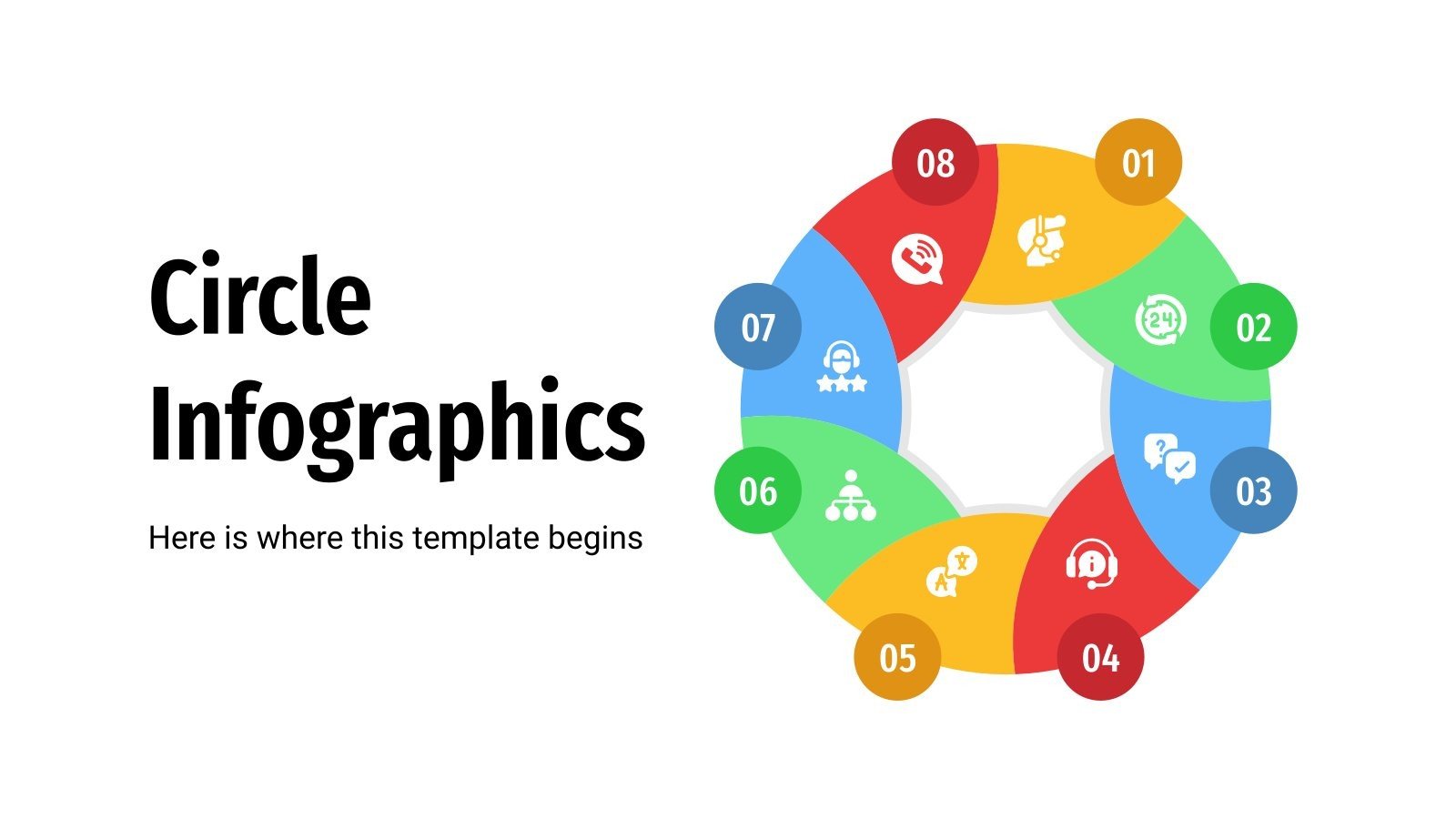 Free Circle Infographics for Google Slides and PowerPoint