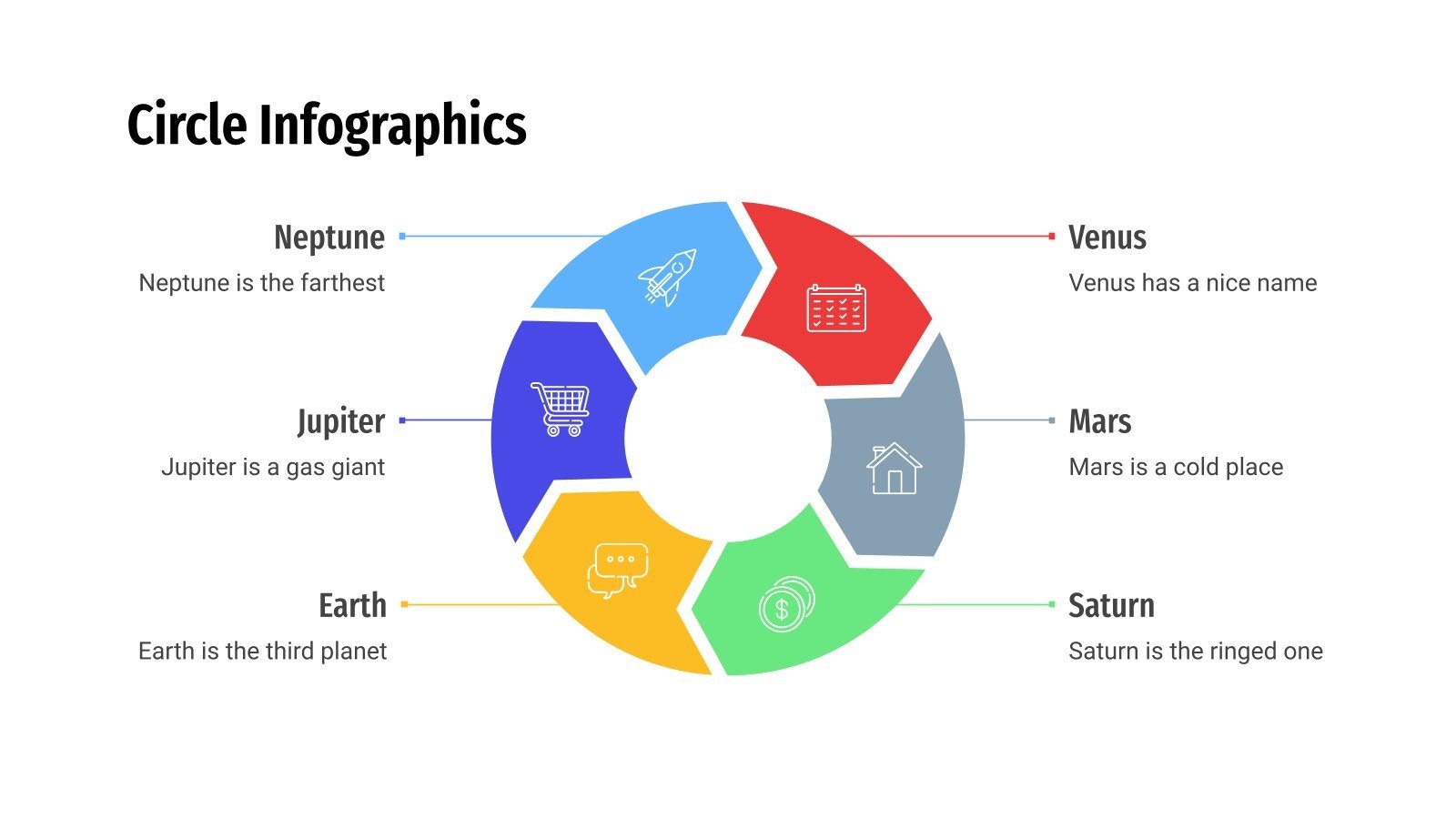 Free Circle Infographics for Google Slides and PowerPoint