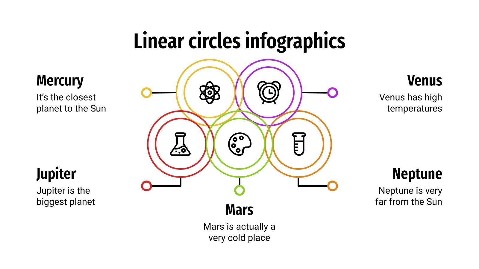 Linear Circles Infographics | Google Slides & PowerPoint