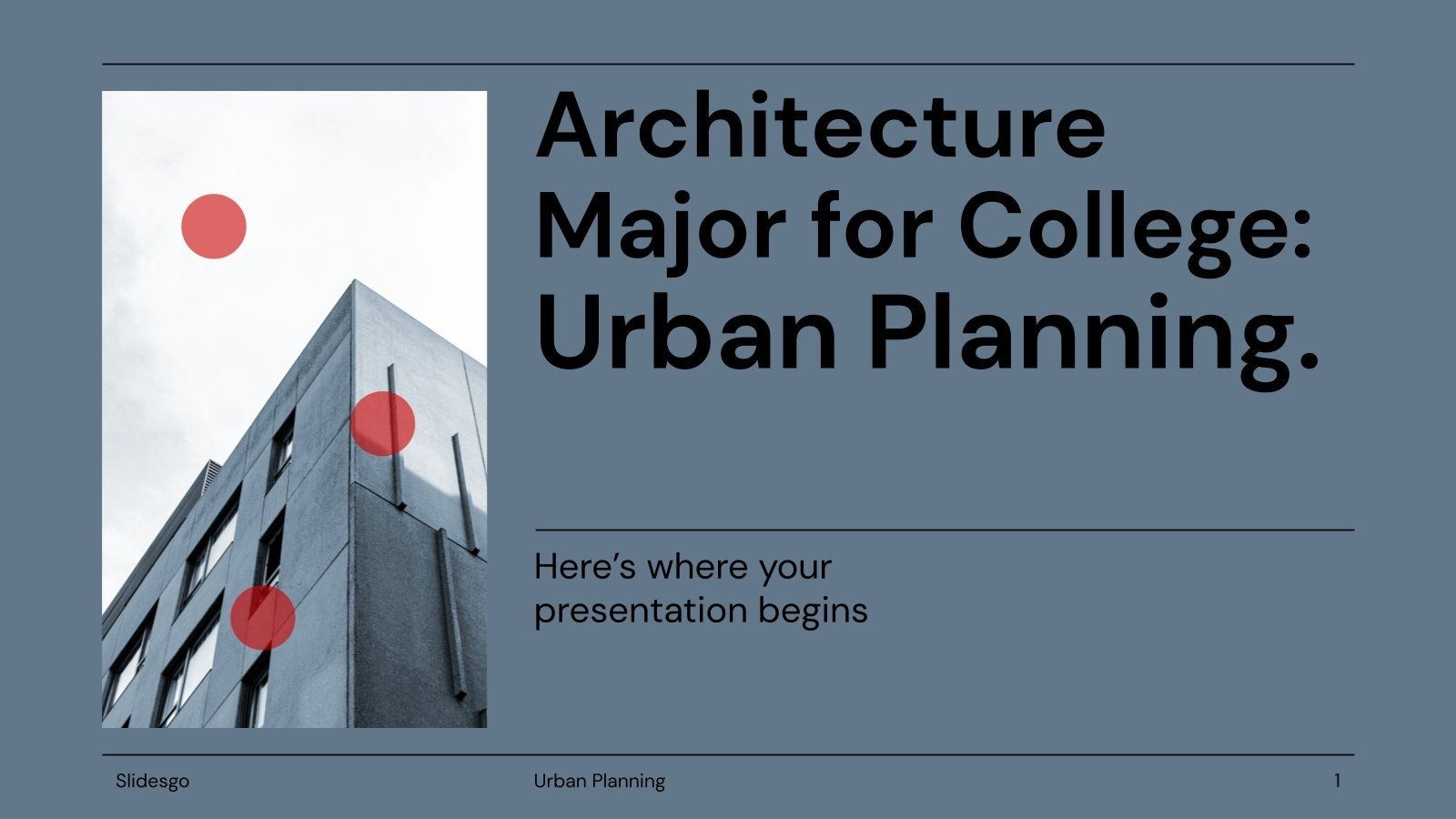 Architecture Major for College: Urban Planning | Google Slides