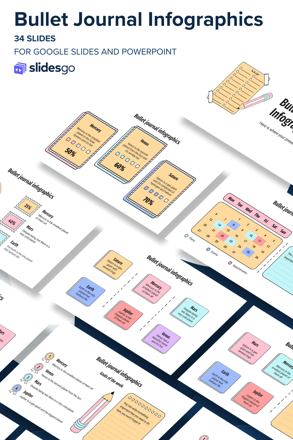 Daily Journal Infographics | Google Slides and PowerPoint