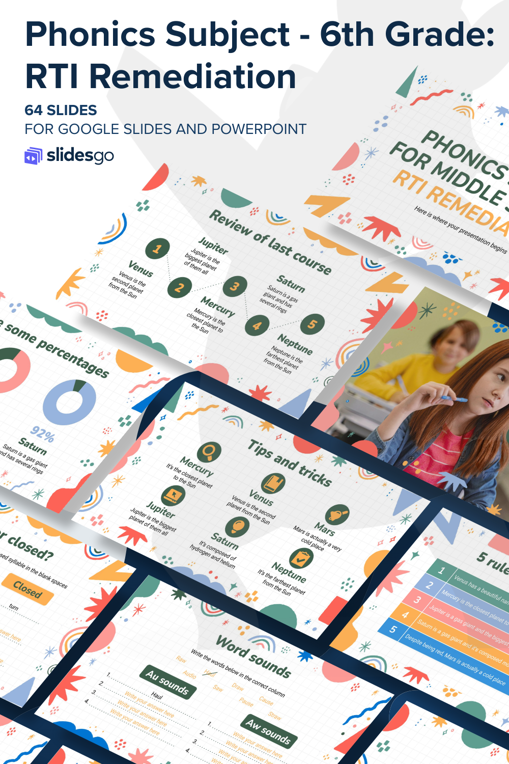 Phonics for Middle School: RTI Remediation | Google Slides