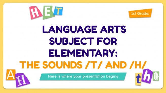 Free templates about phonics for Google Slides and PPT