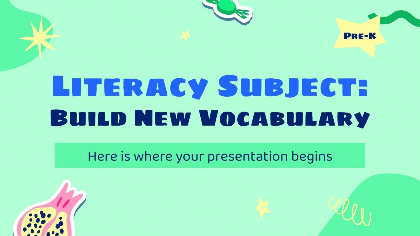 Literacy for Pre-K: Build New Vocabulary | Google Slides