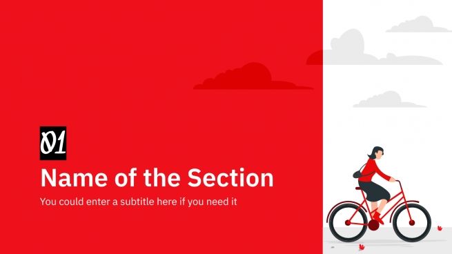 Ride Your Bike Google Slides theme and PowerPoint template