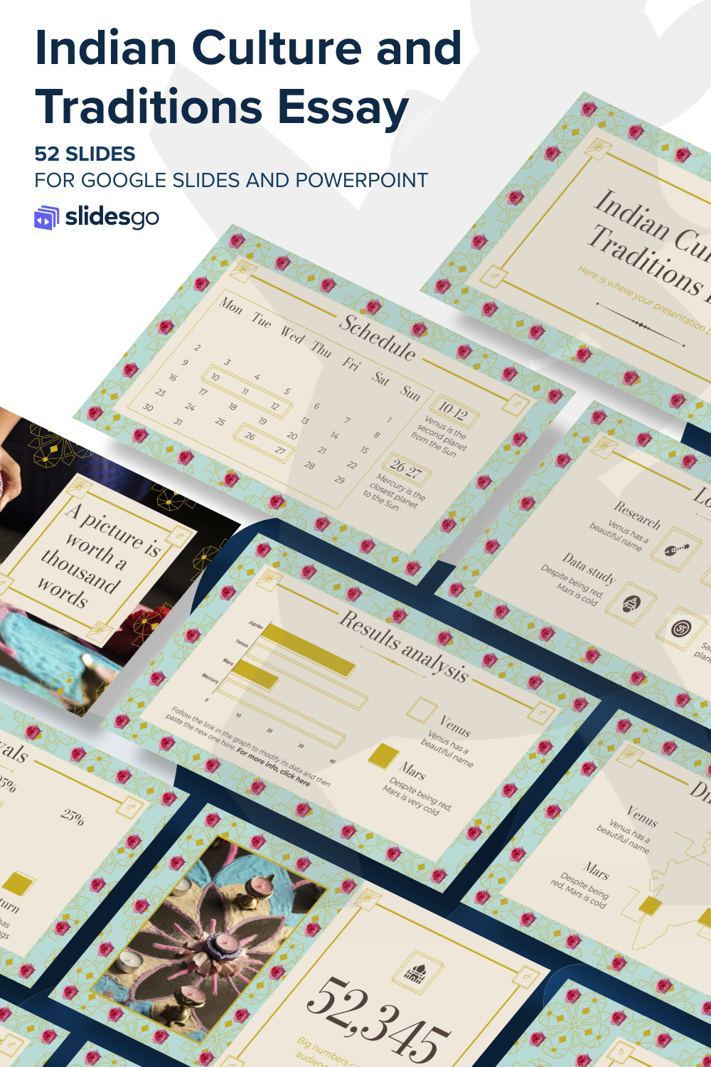 Indian Culture and Traditions Essay | Google Slides & PPT