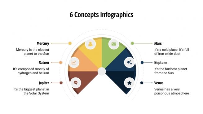 Free 6 Concepts Infographics for Google Slides and PowerPoint