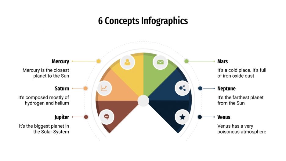 Free 6 Concepts Infographics for Google Slides and PowerPoint
