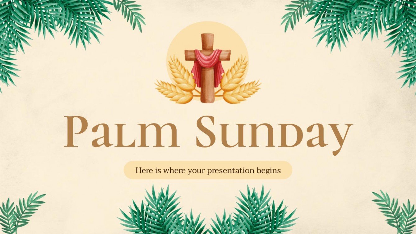 Palm Sunday Minitheme | Google Slides and PowerPoint