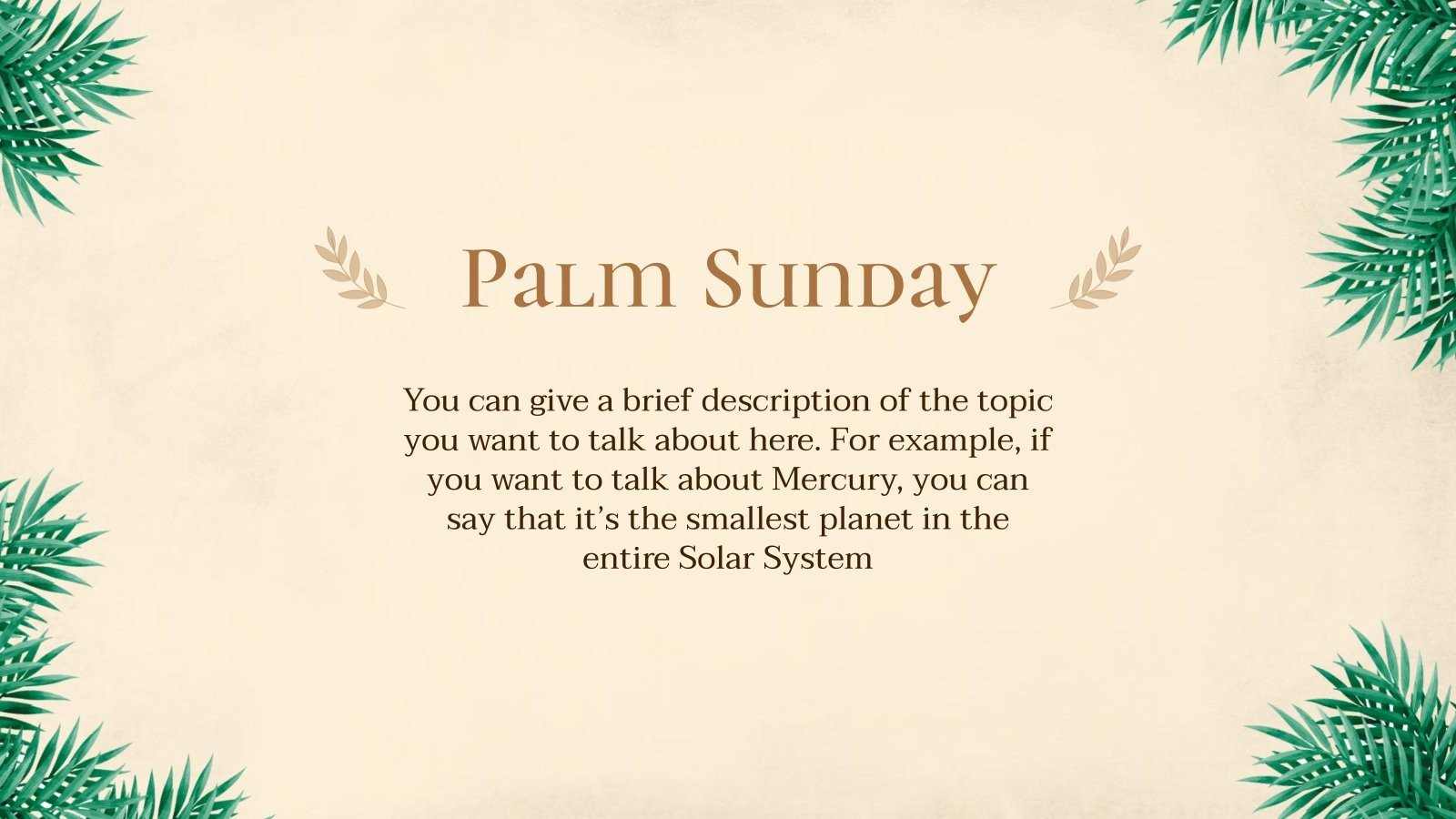 Palm Sunday Minitheme | Google Slides and PowerPoint