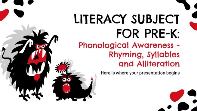 Phonological Awareness for Pre-K | Google Slides & PowerPoint