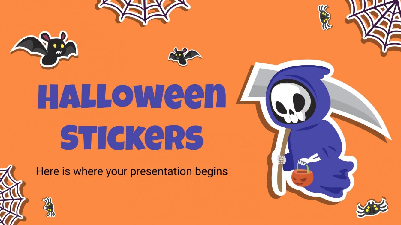 Halloween Stickers Google Slides theme & PowerPoint template