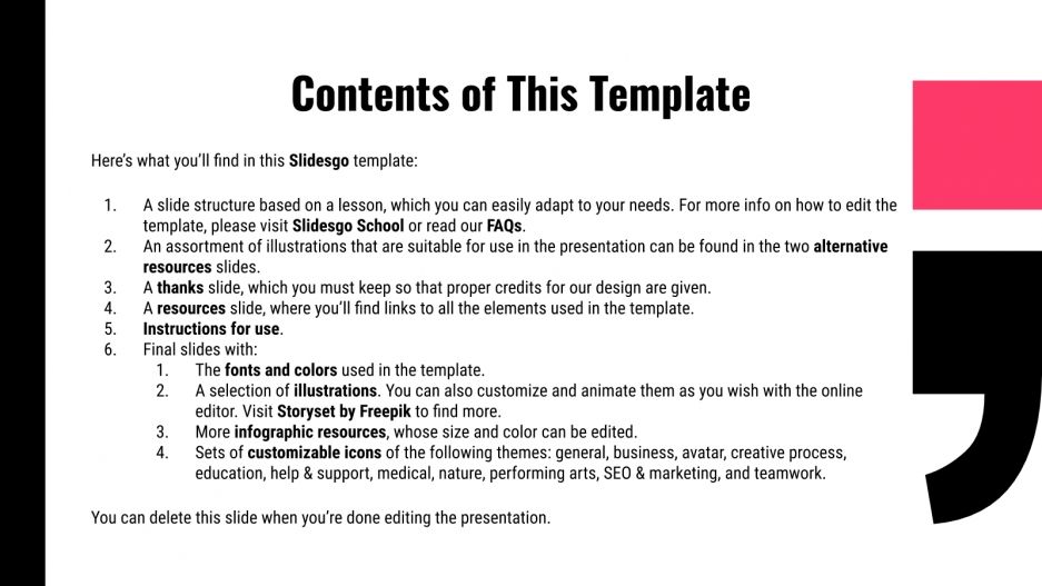 Estructura del texto | Plantilla de Google Slides y PowerPoint