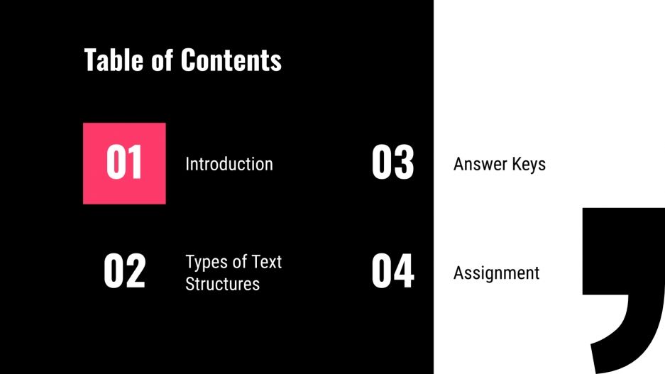 Estructura del texto | Plantilla de Google Slides y PowerPoint