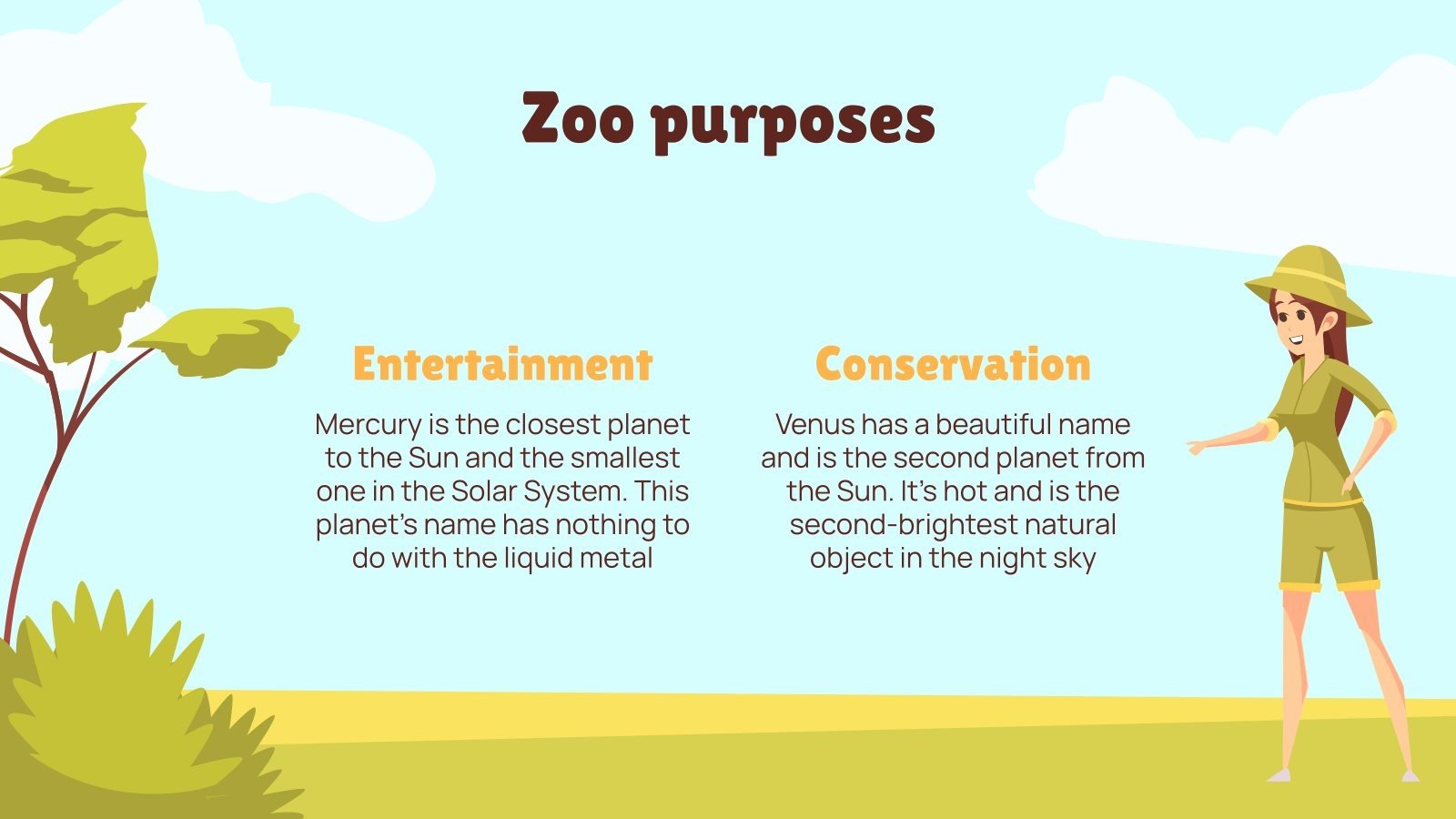 Zoo Lover's Day | Google Slides and PowerPoint