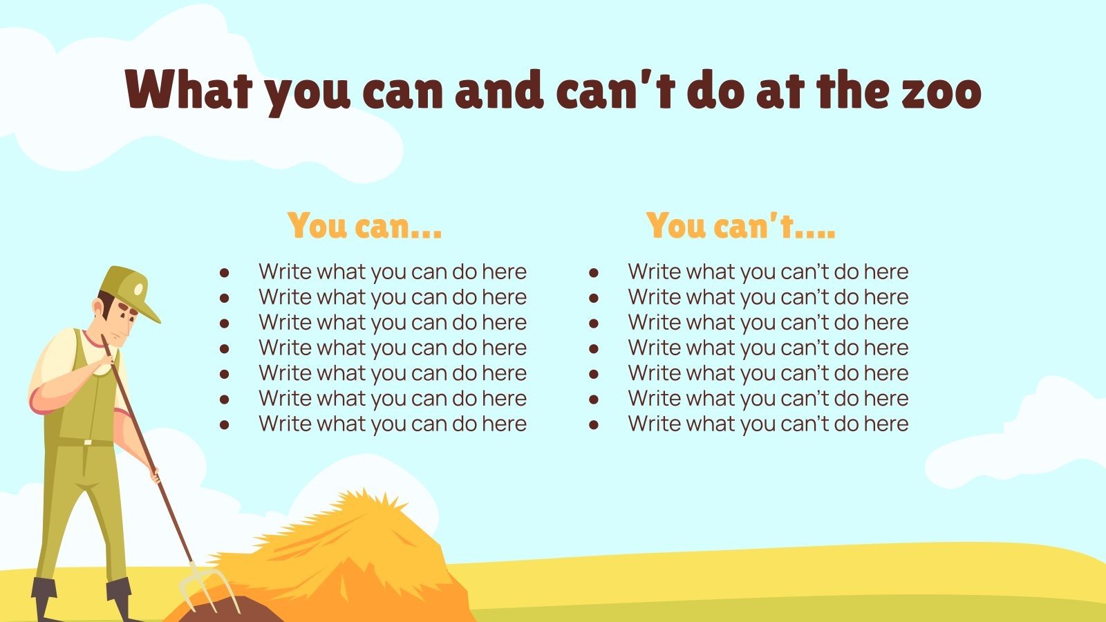 Zoo Lover's Day | Google Slides and PowerPoint