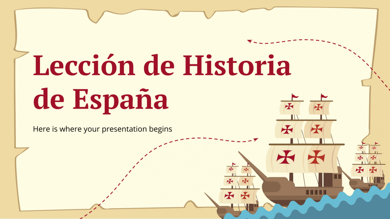 Lección de historia de España | Tema de Google Slides y PPT