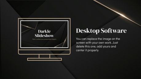 Apresentação Darkle | Tema do Apresentações Google e PPT