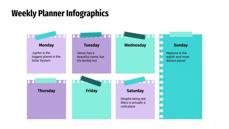 Free Weekly Planner Infographics for Google Slides and PPT